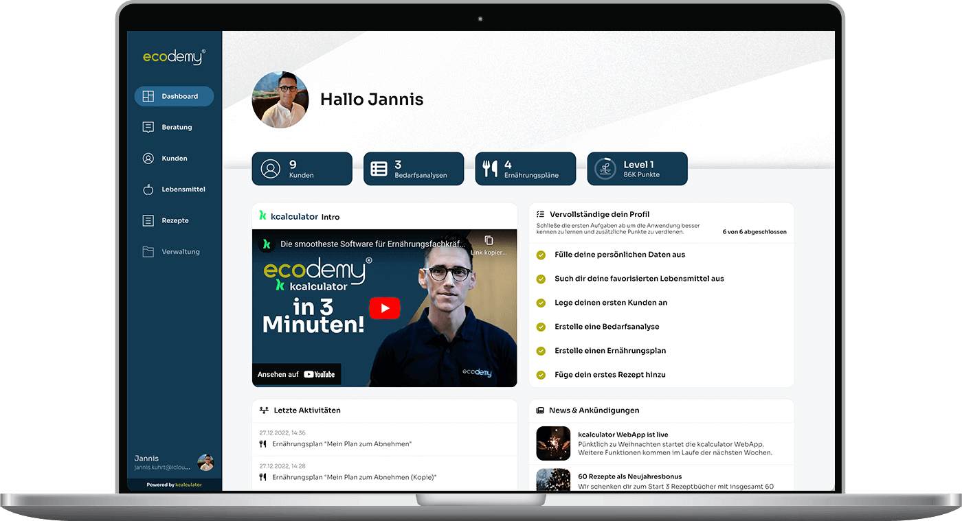 Ernährungsberatersoftware – dein Erfolg als Ernährungsfachkraft